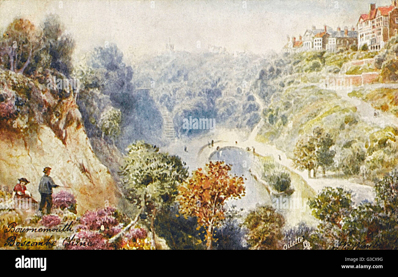 Bournemouth, Dorset - Boscombe Chine Gardens Stock Photo - Alamy