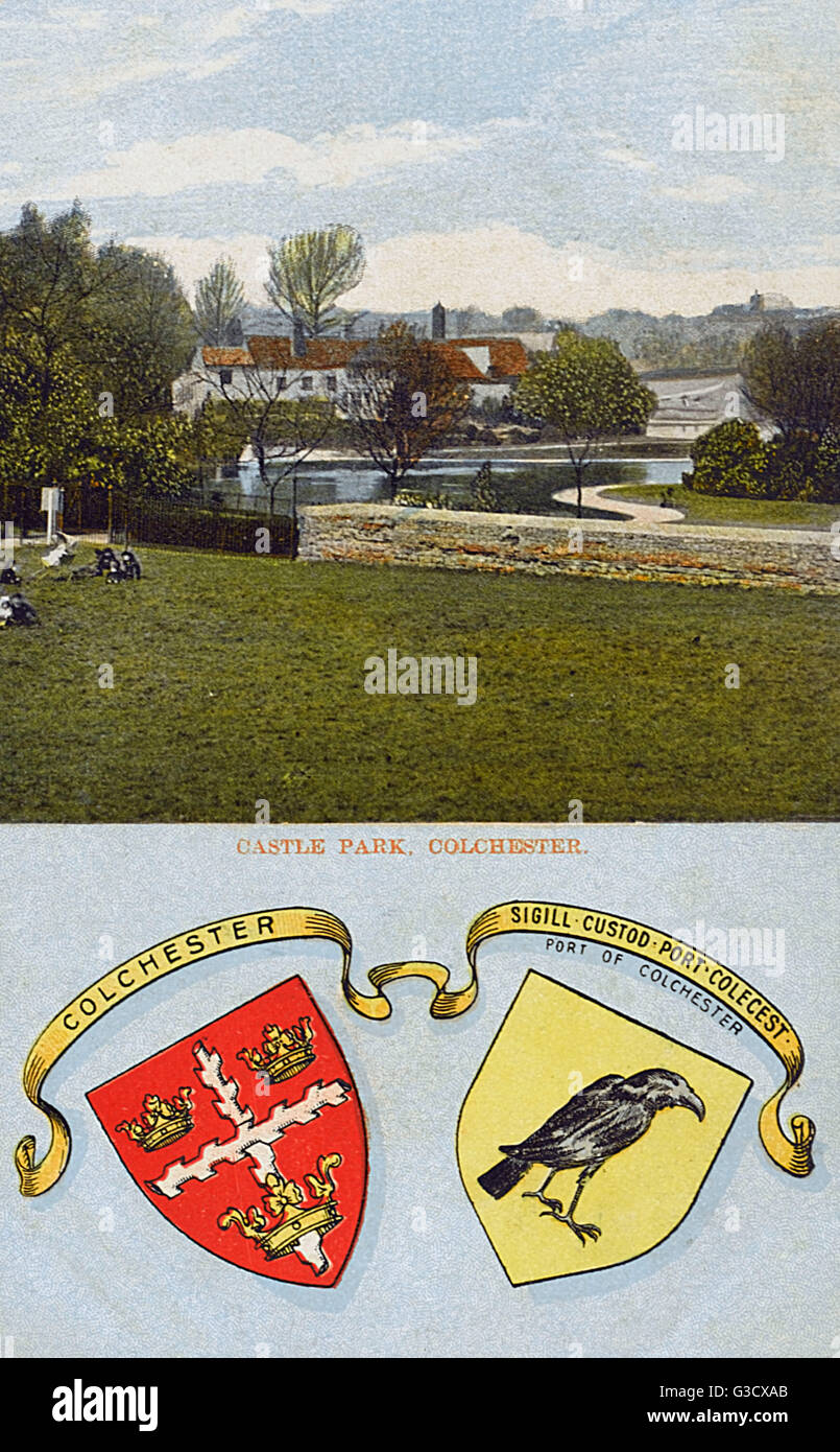 Colchester, Essex - Castle Park (Gardens Stock Photo - Alamy