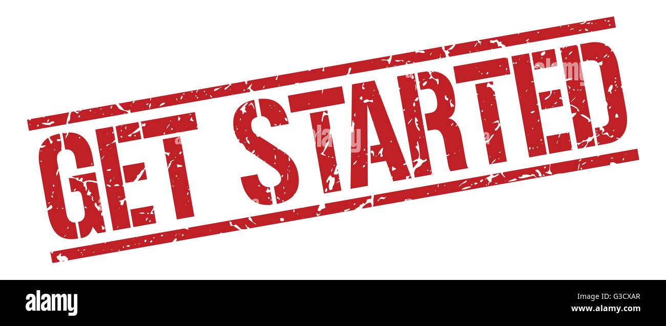 Get started rubber stamp hi-res stock photography and images - Alamy