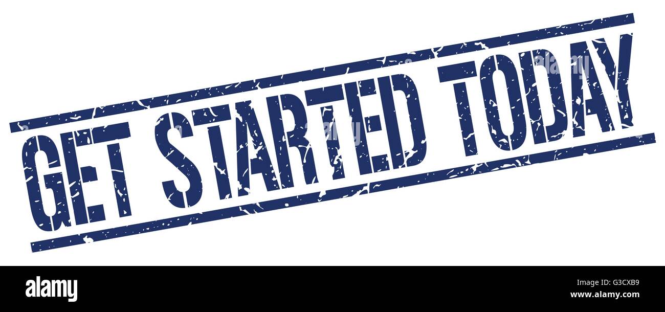 Get started rubber stamp Stock Vector Images - Alamy