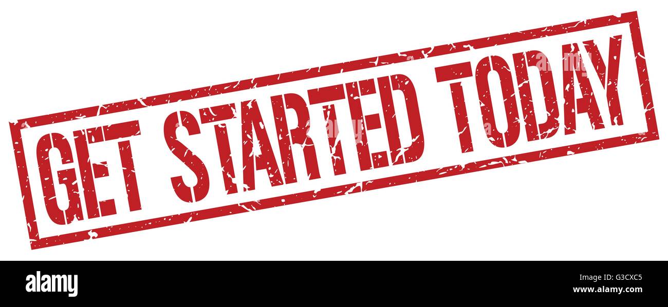 Get started rubber stamp Stock Vector Images - Alamy