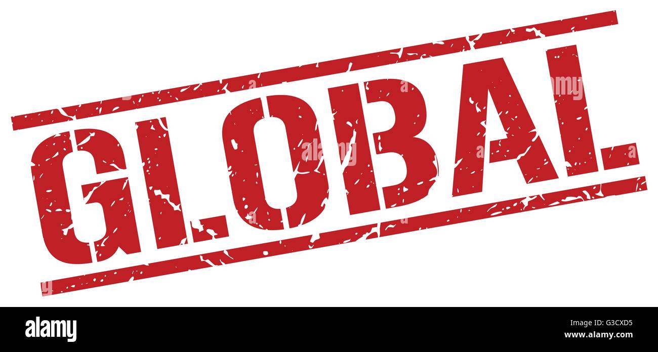 global red grunge square vintage rubber stamp Stock Vector Image & Art ...