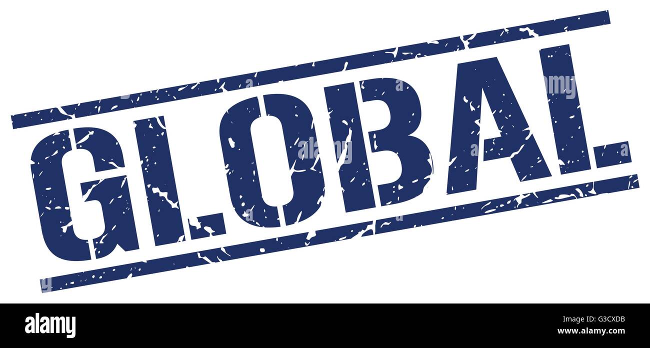 global blue grunge square vintage rubber stamp Stock Vector Image & Art - Alamy