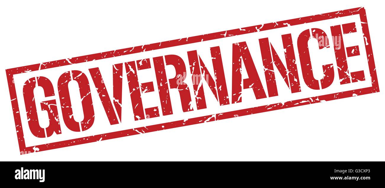 governance red grunge square vintage rubber stamp Stock Vector Image ...