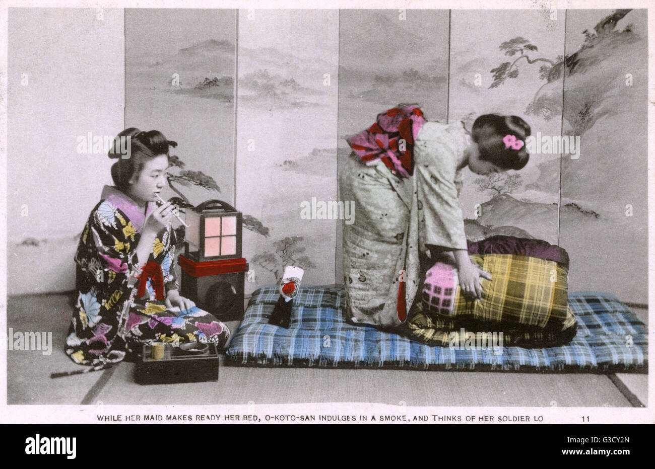 Smoking geisha hi-res stock photography and images - Alamy