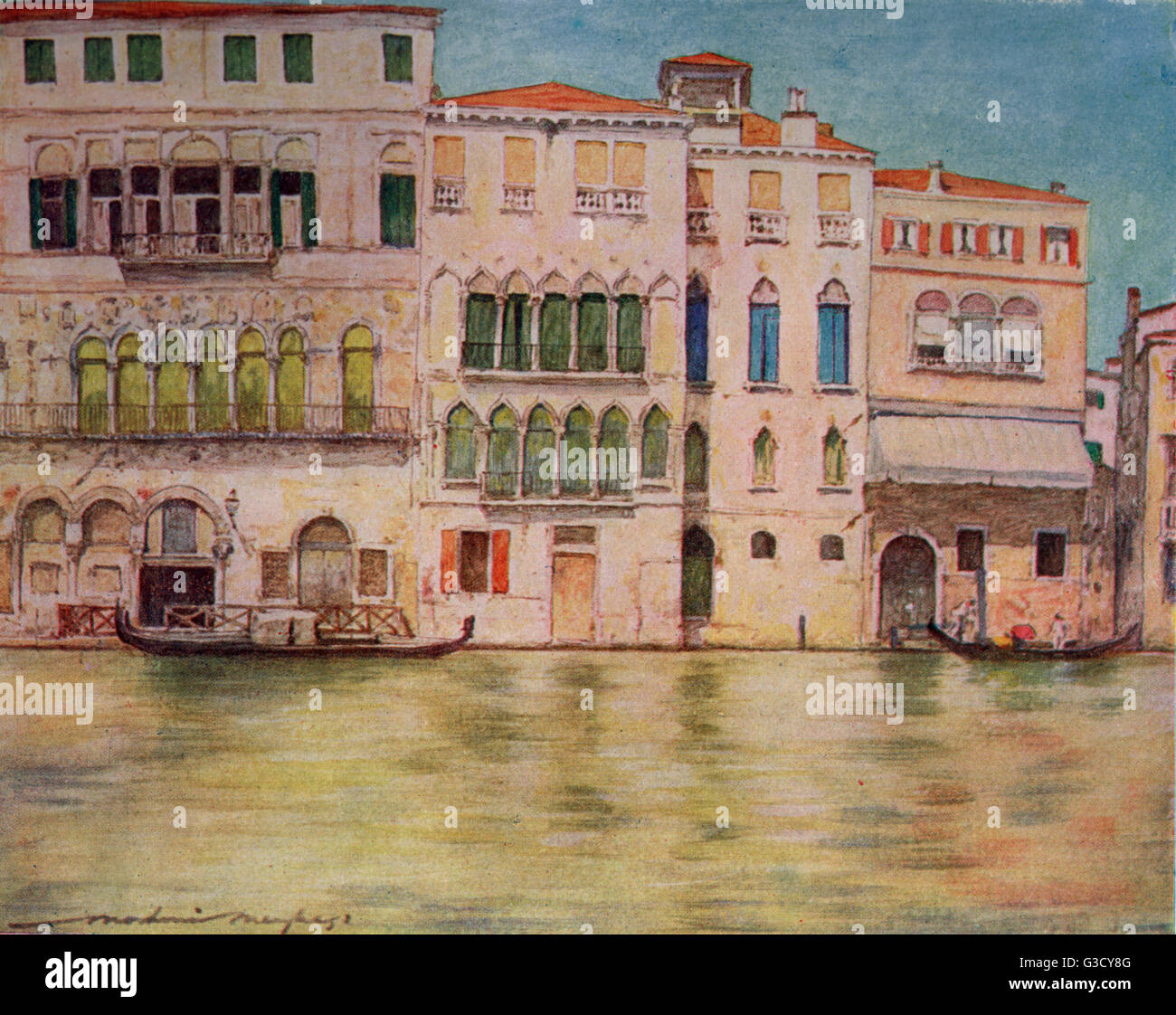 Palazzi on the canal - Venice, Italy Stock Photo - Alamy