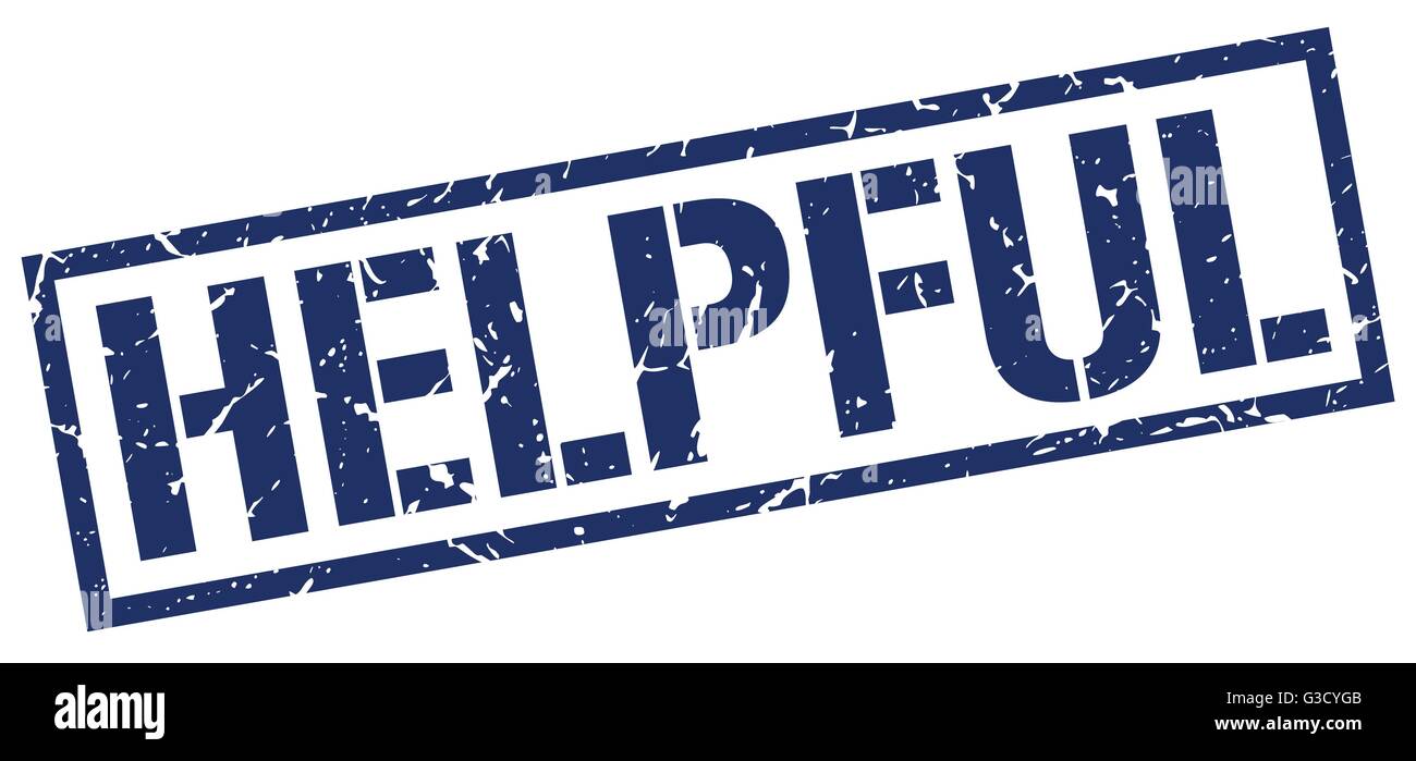 helpful blue grunge square vintage rubber stamp Stock Vector Image ...