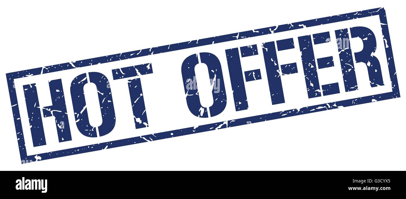 hot offer blue grunge square vintage rubber stamp Stock Vector Image & Art - Alamy