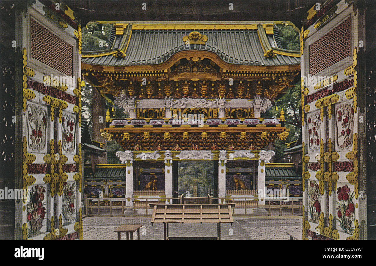 Nikko, Japan - The Yomeimon Gate - Toshogu Shrine Stock Photo - Alamy