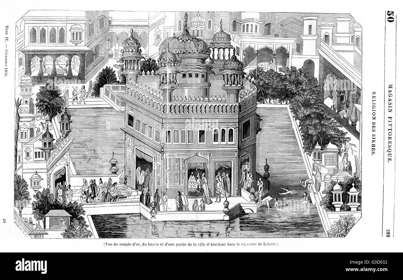 Sikhism Temple Drawing