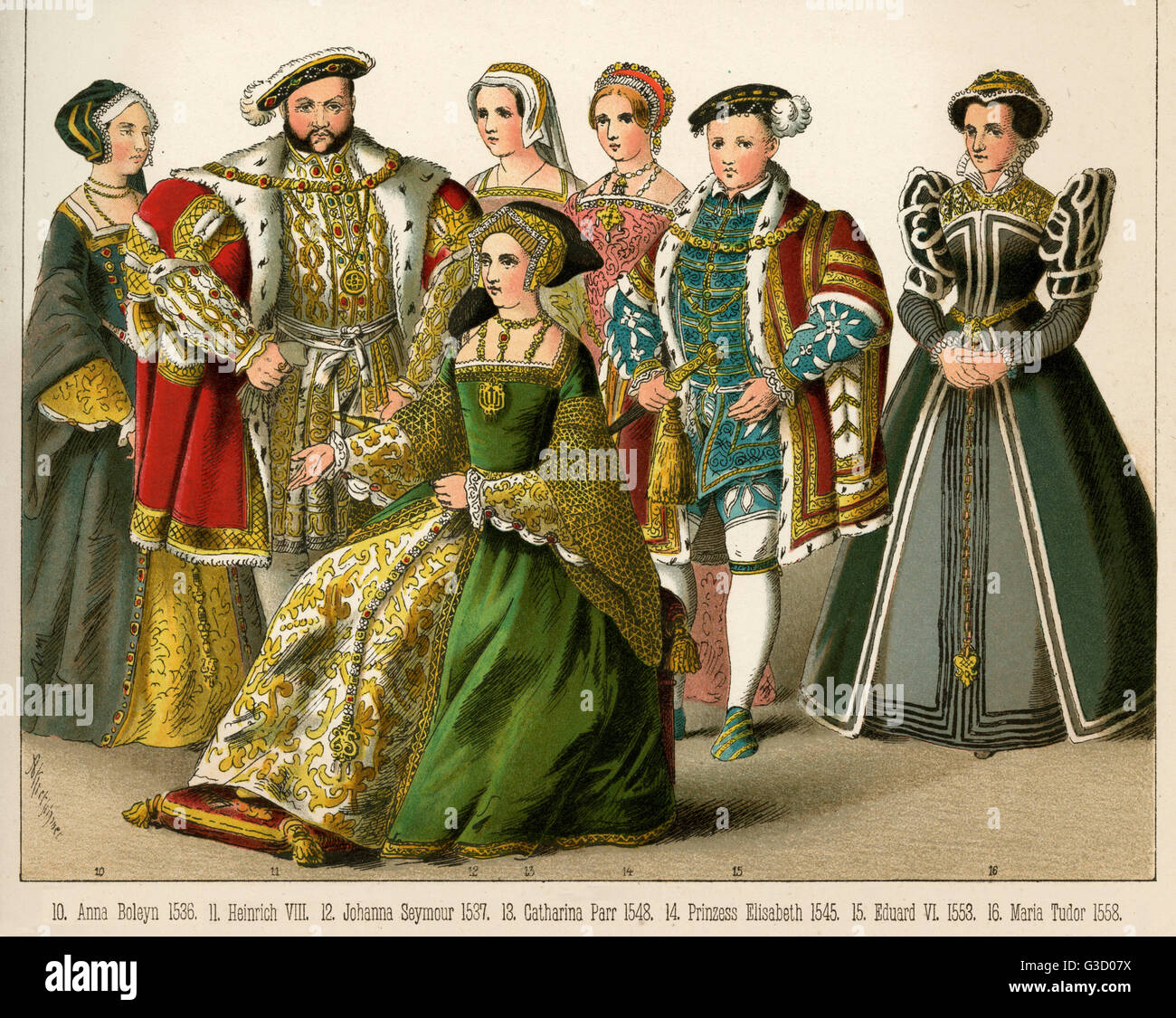 Elizabeth and mary tudor princess hi-res stock photography and images ...