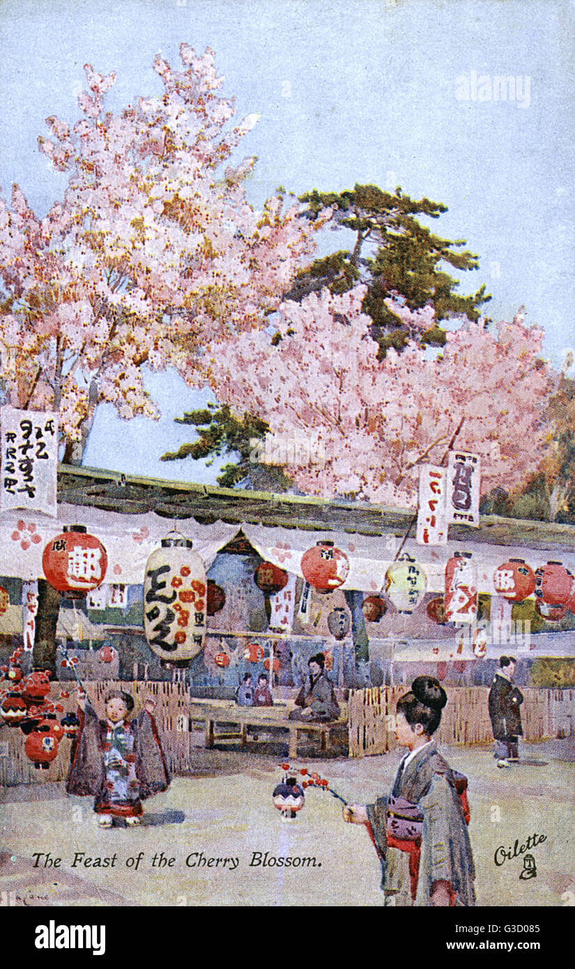 Lanterns cherry blossom festival in hi-res stock photography and images ...