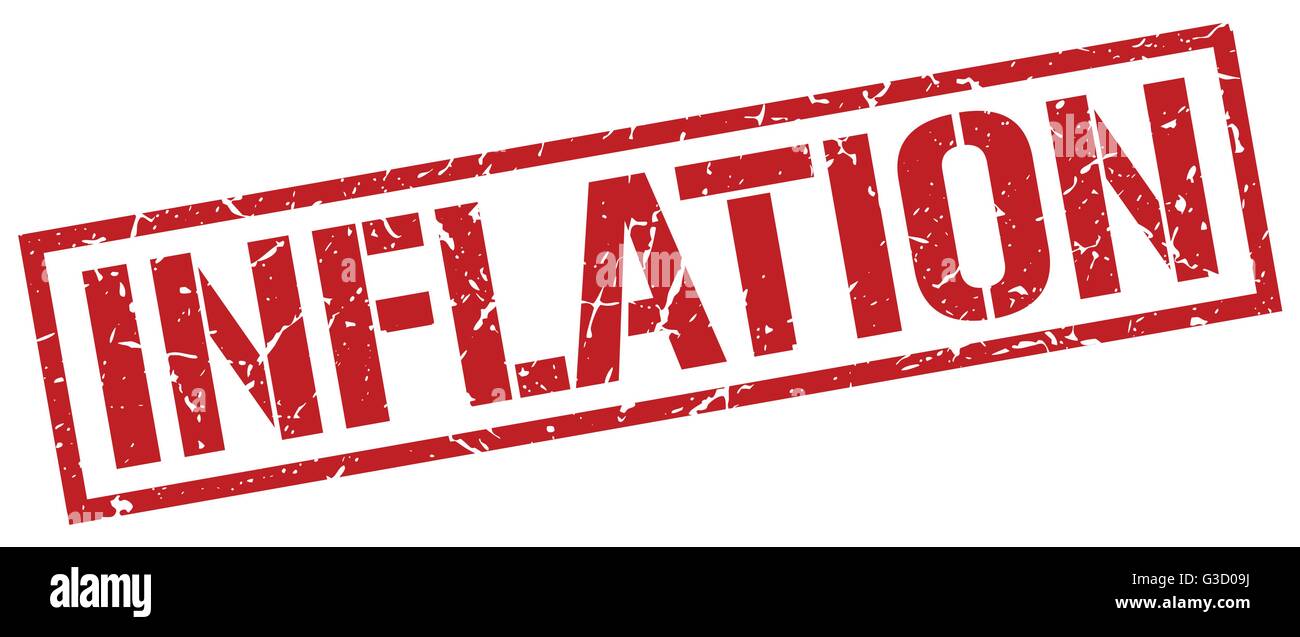 Square grunge red inflation hi-res stock photography and images - Alamy