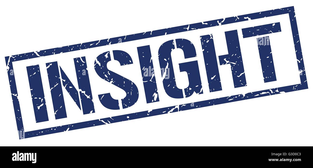 insight blue grunge square vintage rubber stamp Stock Vector Image ...