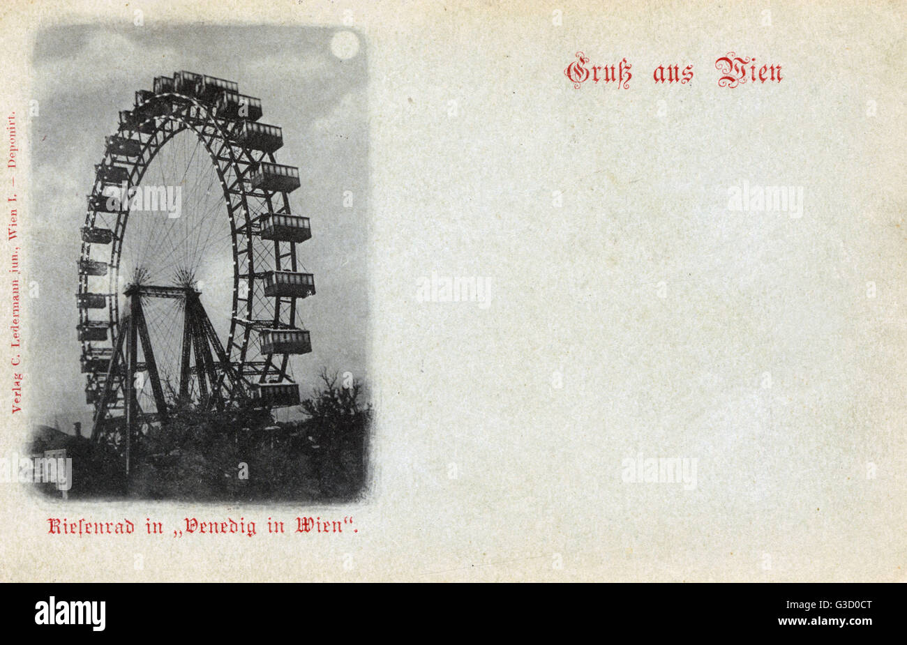 The Wiener Riesenrad - Big Wheel in Vienna, Austria Stock Photo - Alamy