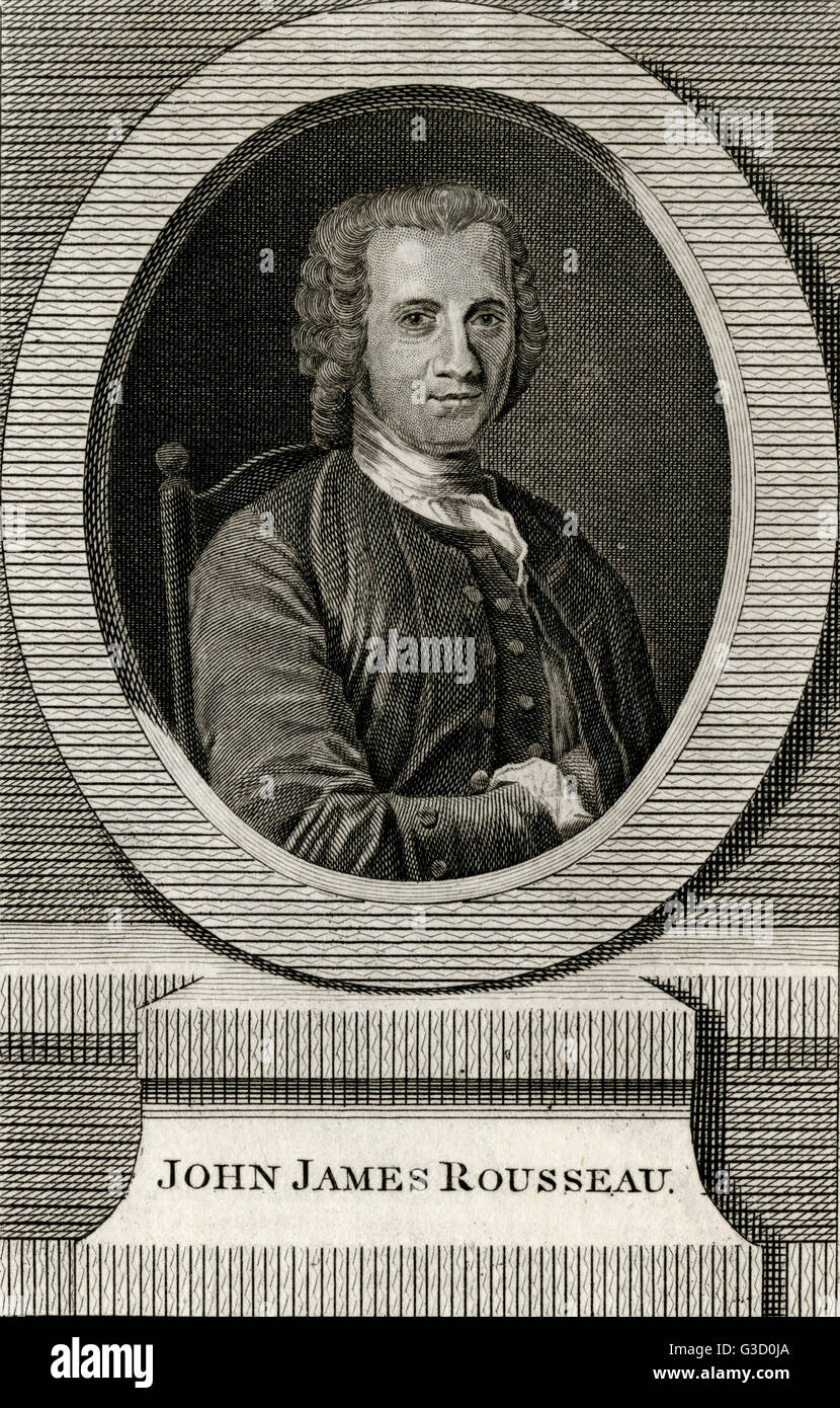 Jean-Jacques Rousseau - French Philosopher and Writer Stock Photo - Alamy
