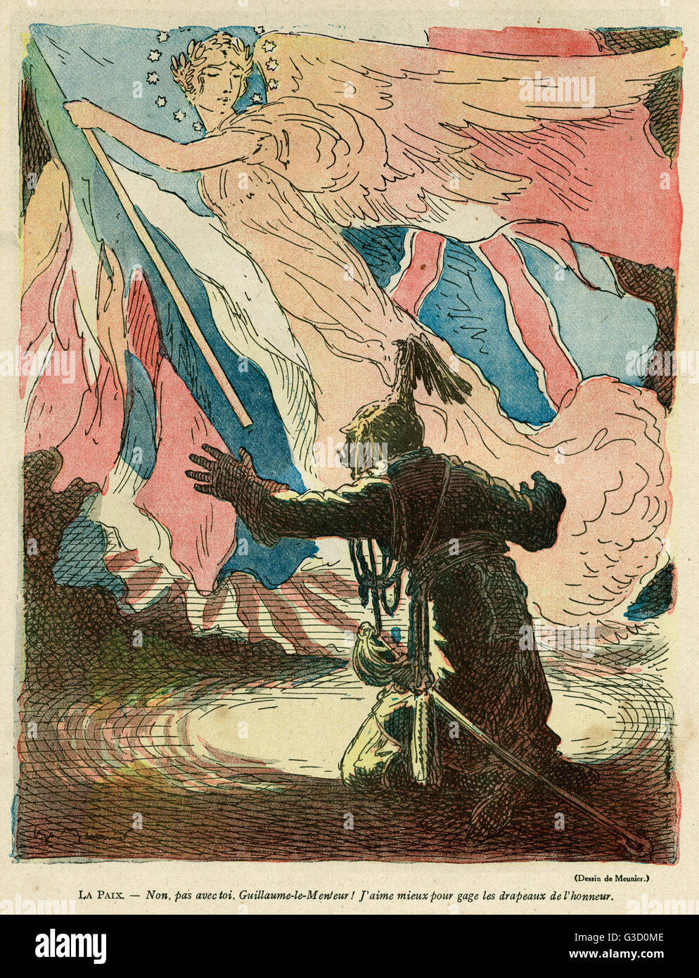 Cartoon, Peace, WW1 Stock Photo - Alamy