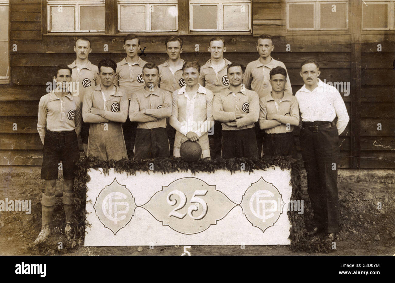 Group photo, CF Paris football team Stock Photo - Alamy