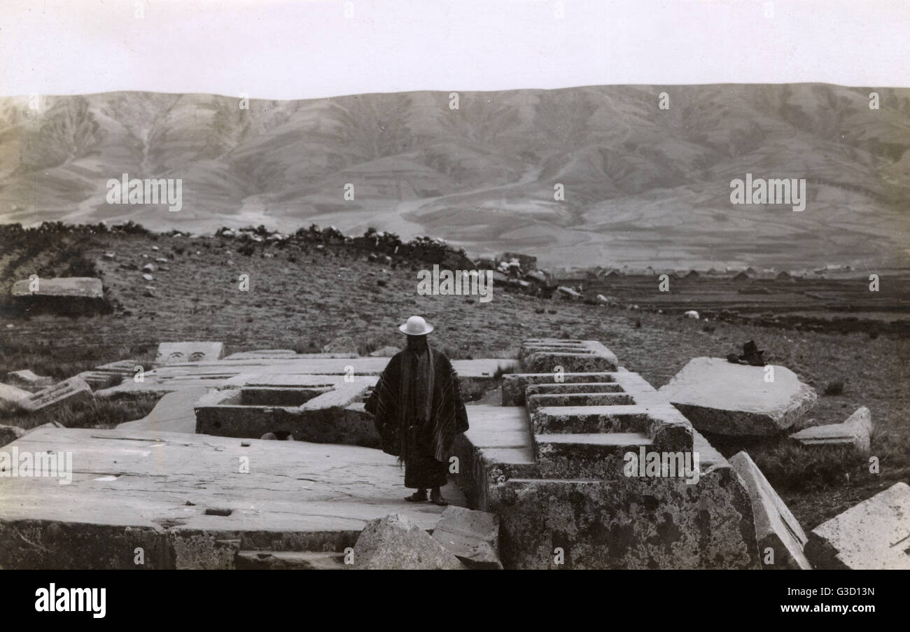 Gate of the Sun, near Lake Titicaca, Bolivia, South America Stock Photo ...