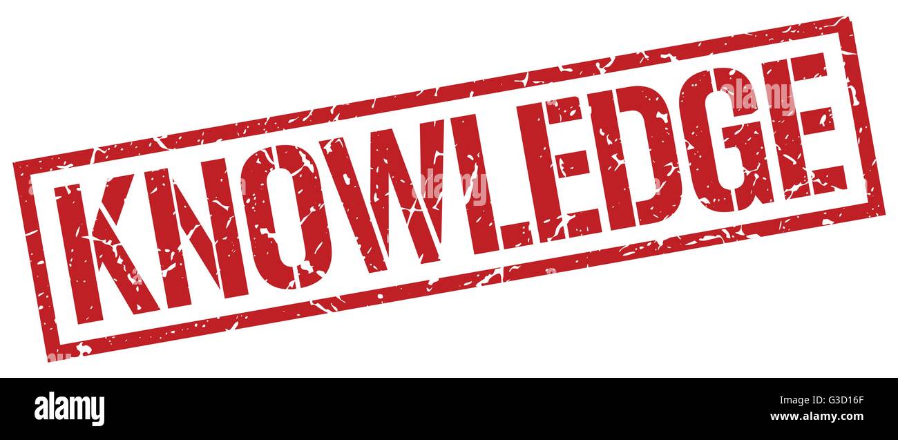 Knowledge red grunge vintage Stock Vector Images - Alamy