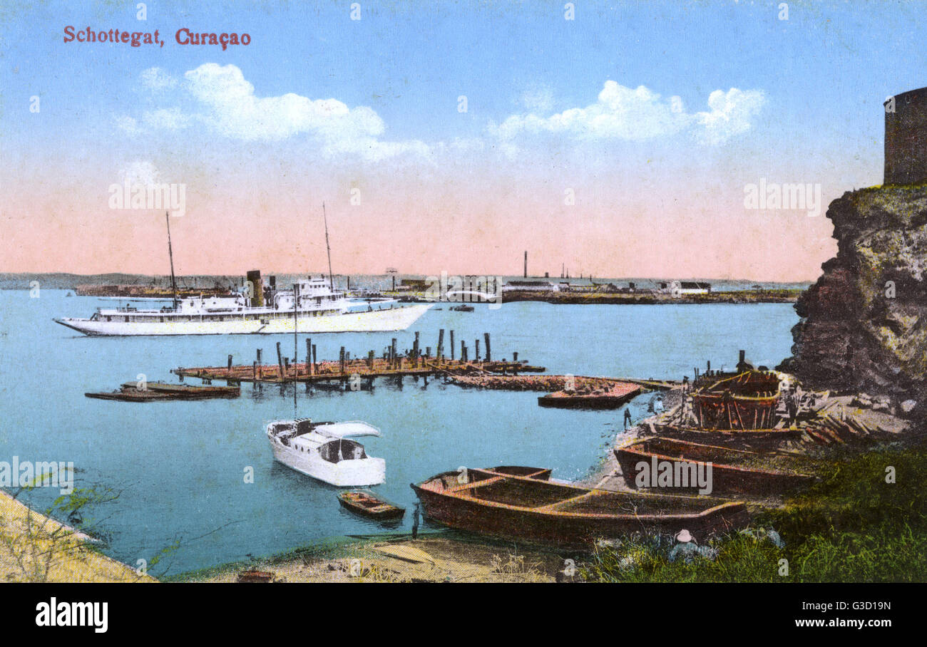 Schottegat Bay, near Willemstad, Curacao, West Indies Stock Photo - Alamy