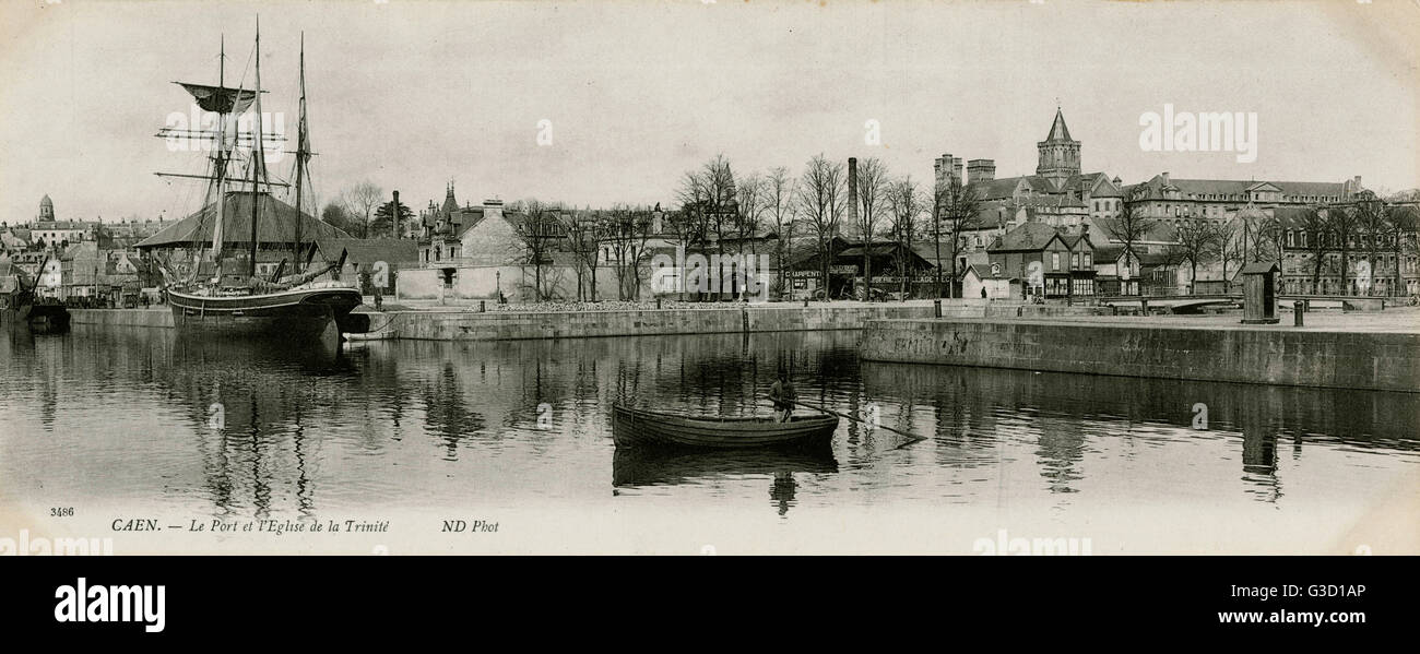 View of the port, Caen, Normandy, Northern France Stock Photo - Alamy
