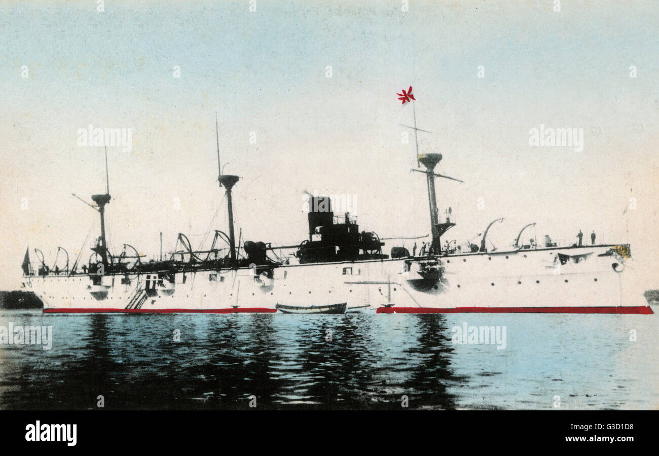 The Japanese Protected Cruiser Chiyoda Stock Photo - Alamy