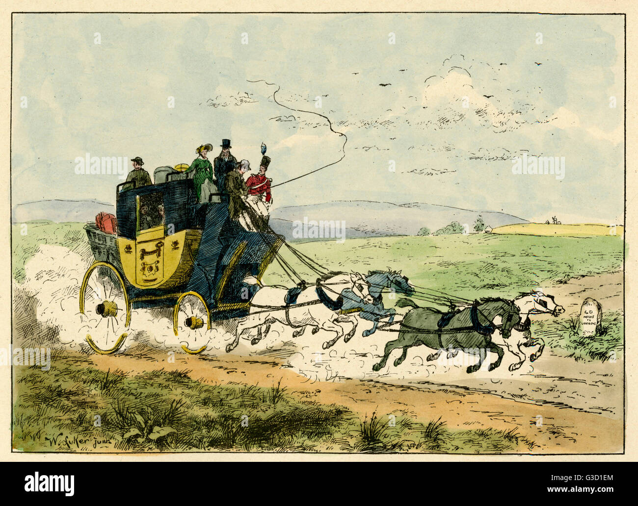 Royal mail coach post horse hi-res stock photography and images - Alamy