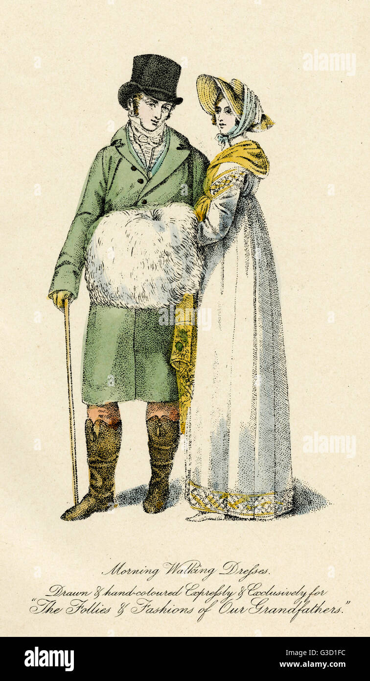 Evening full dress 1807 Stock Photo - Alamy