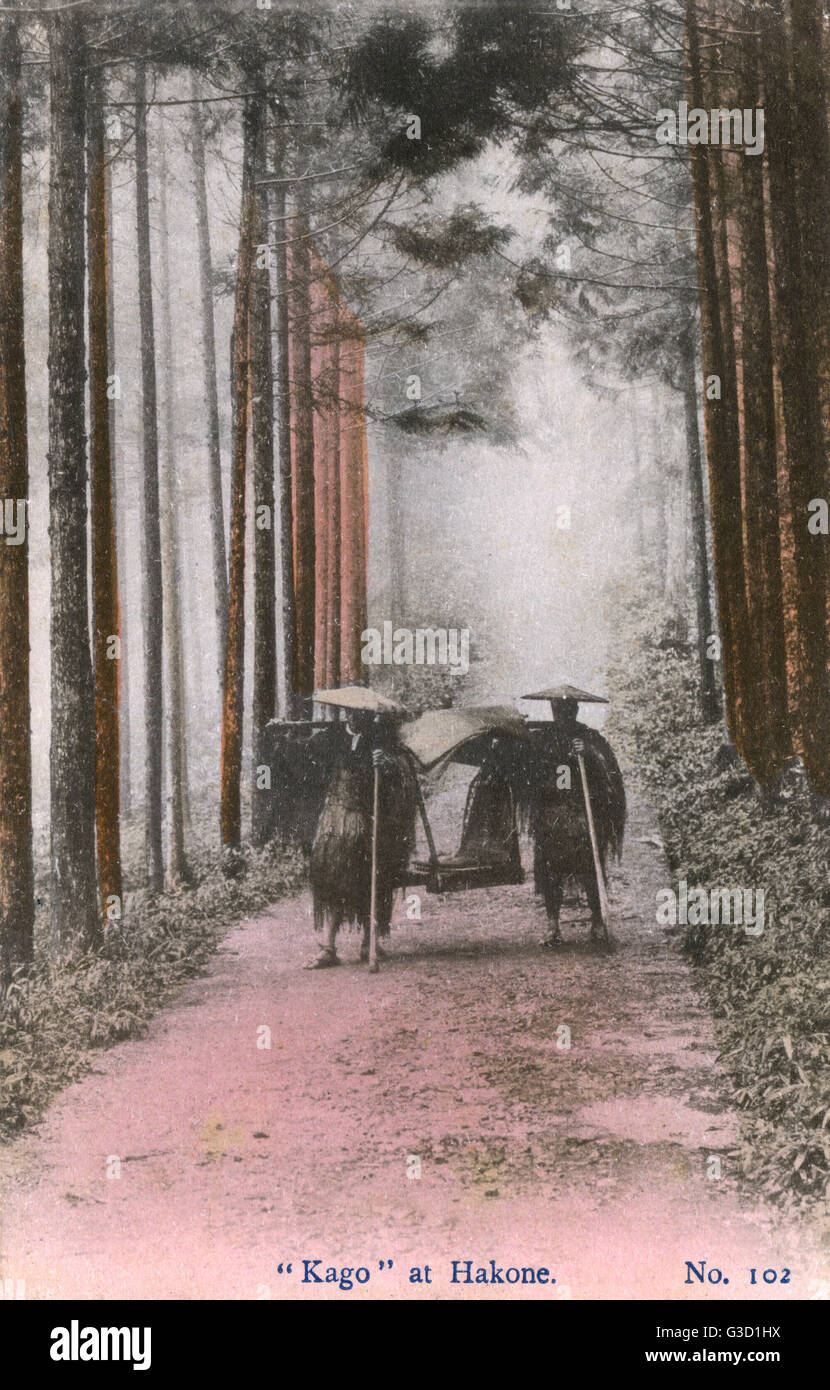 Kago Travelling Chair at Hakone, Japan Stock Photo - Alamy