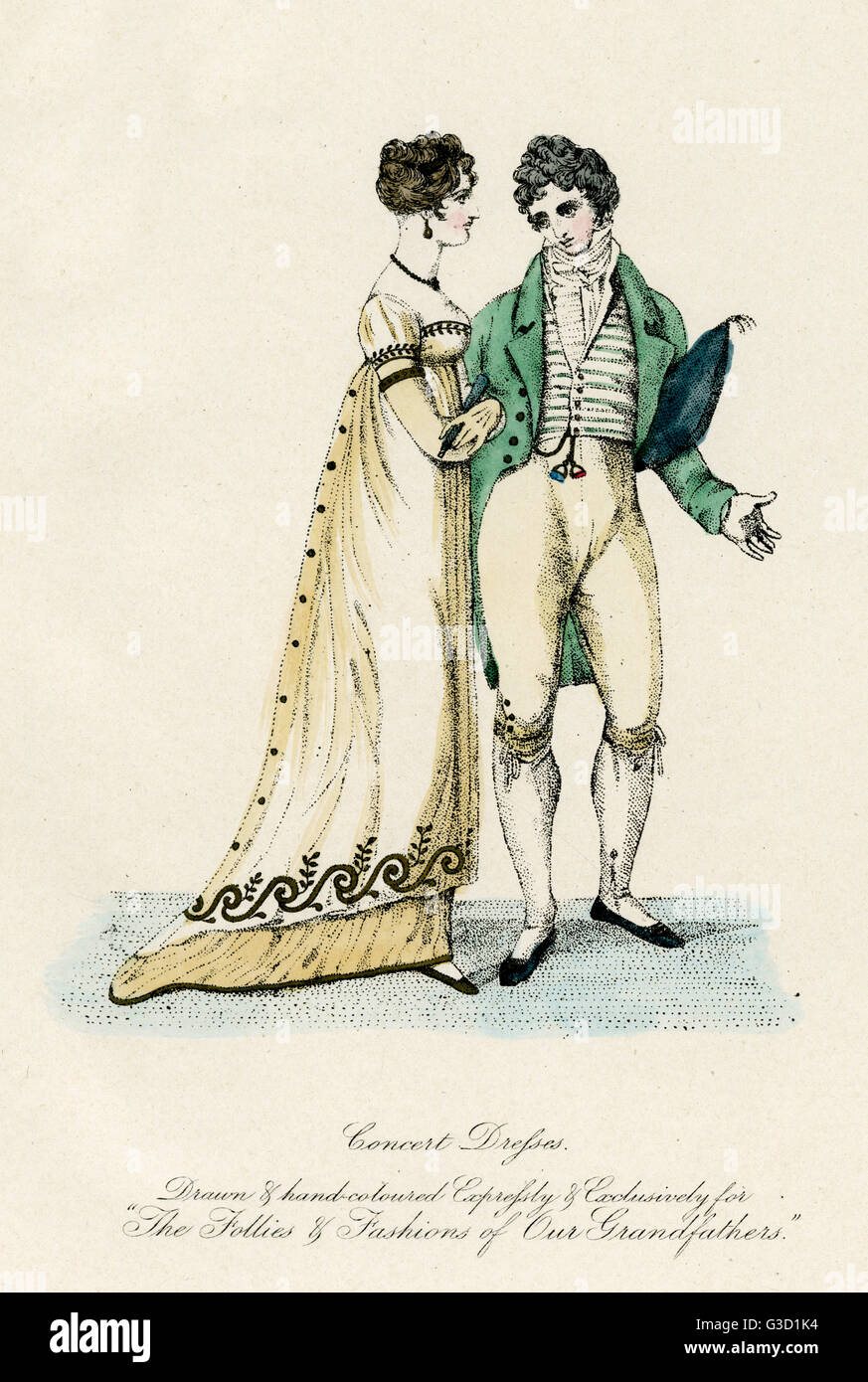Concert dress 1807 Stock Photo - Alamy