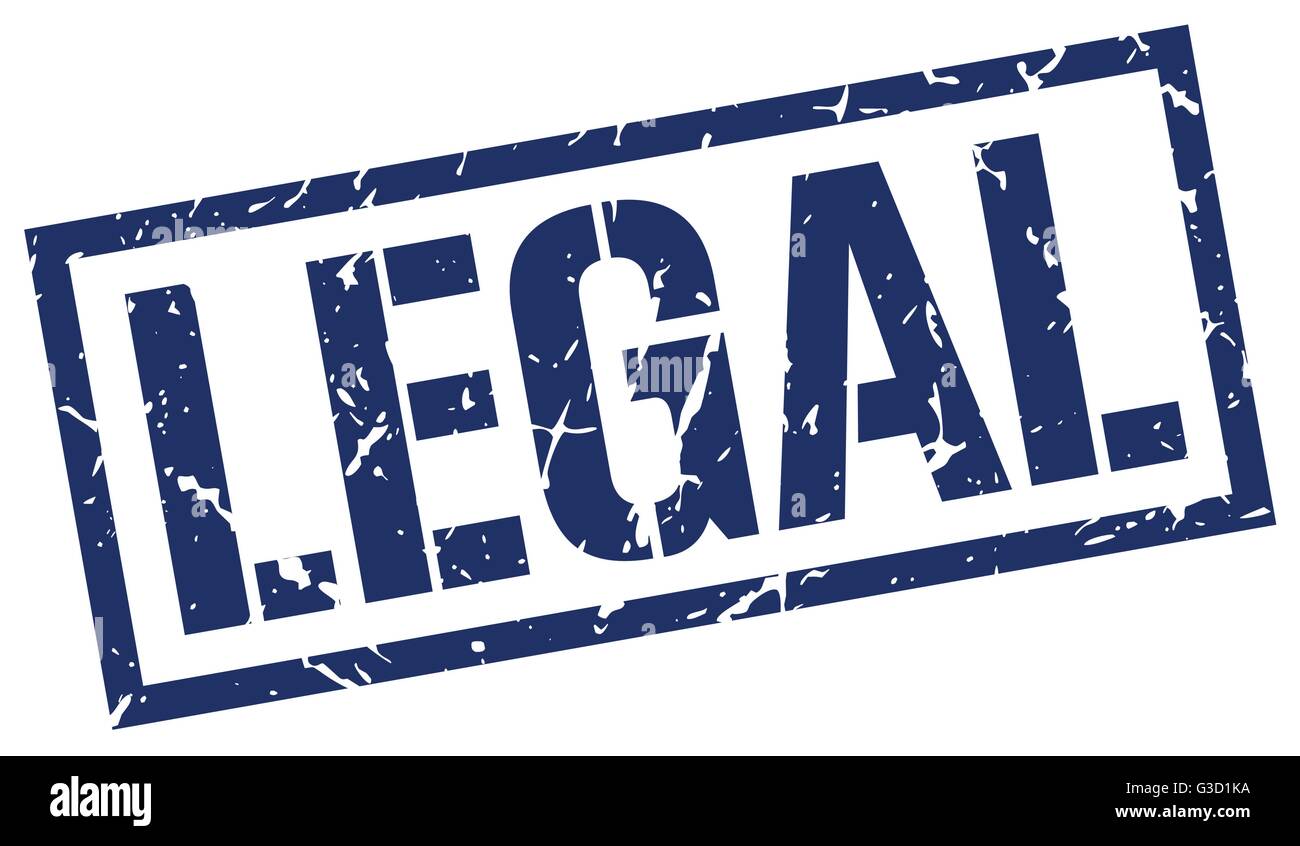 legal blue grunge square vintage rubber stamp Stock Vector Image & Art - Alamy
