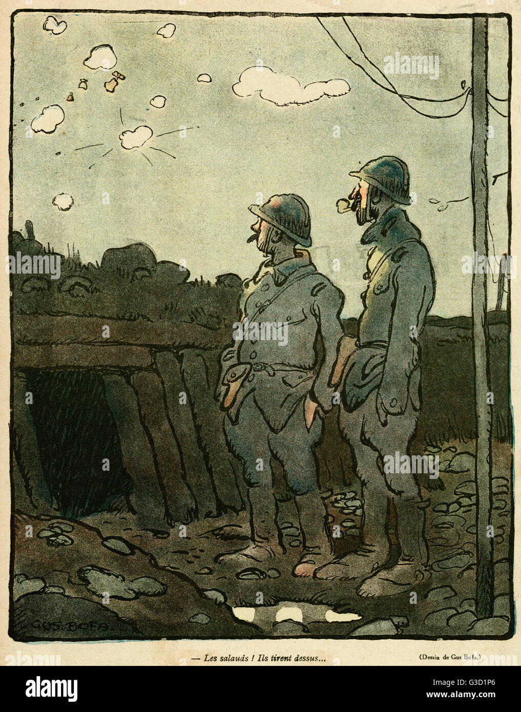 Trench ww1 one man hi-res stock photography and images - Alamy