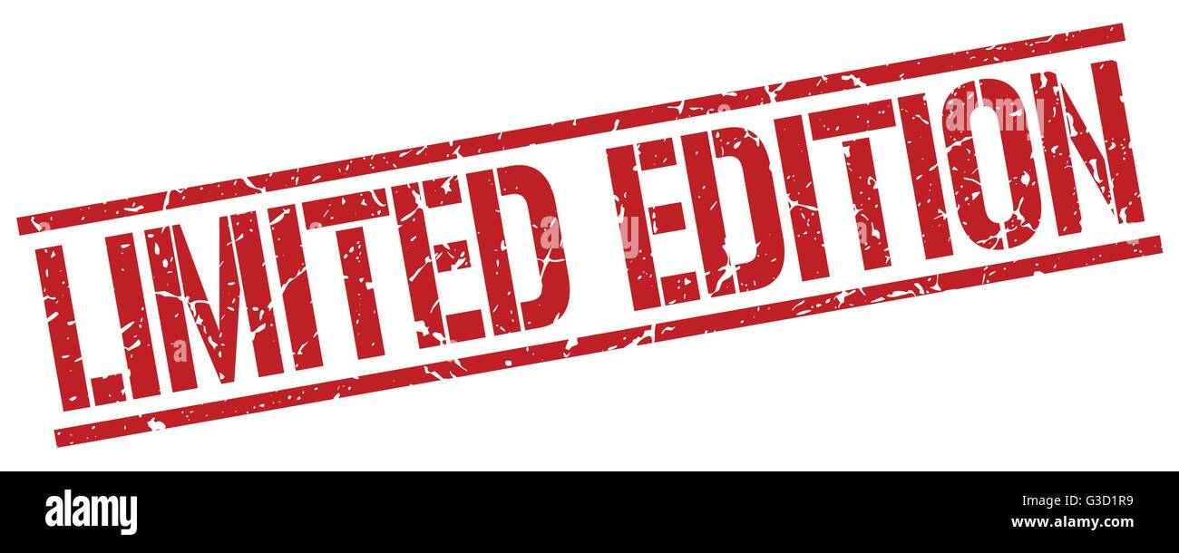 limited edition red grunge square vintage rubber stamp Stock Vector ...