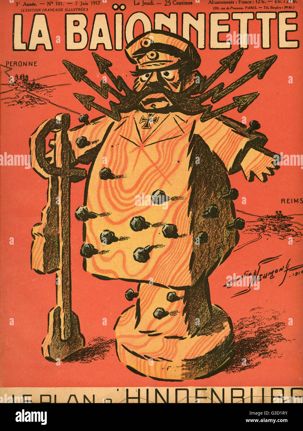 Front cover, La Baionnette, WW1 Stock Photo - Alamy