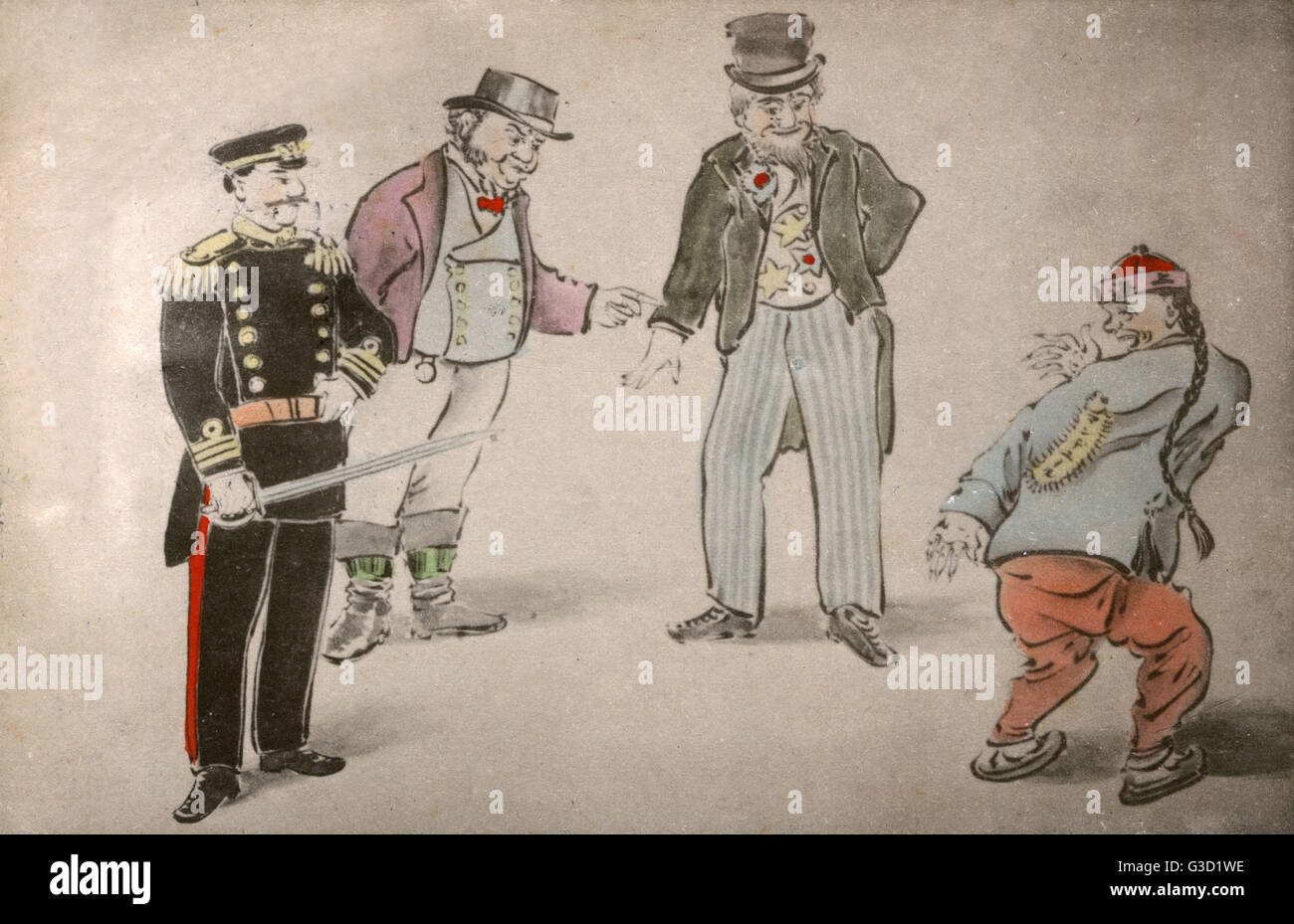 Cartoon uncle sam china hi-res stock photography and images - Alamy