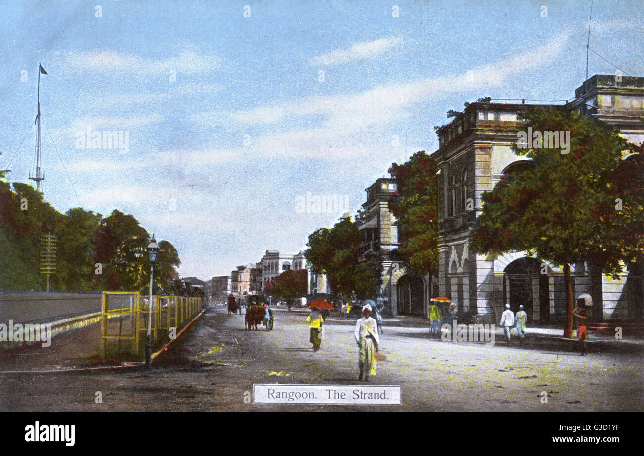 Myanmar - Yangon - Strand Road Stock Photo - Alamy