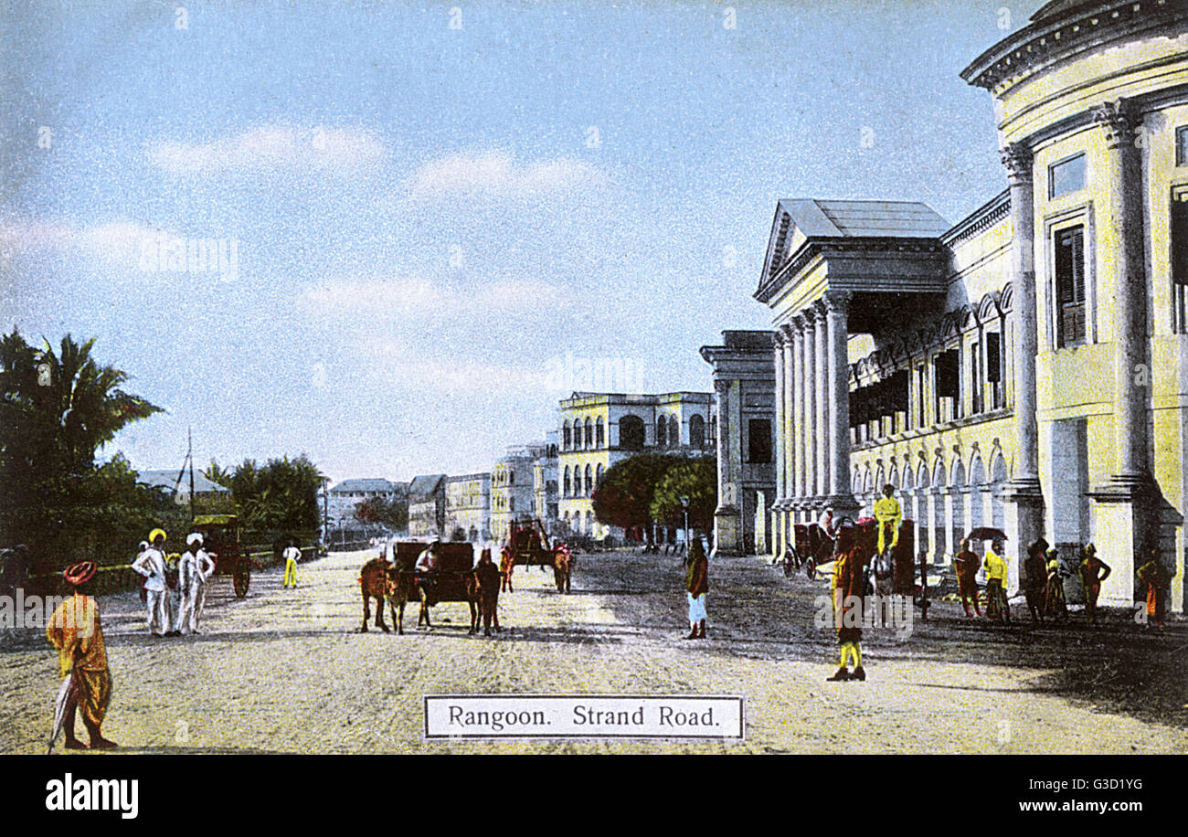 Myanmar - Yangon - Strand Road Stock Photo - Alamy