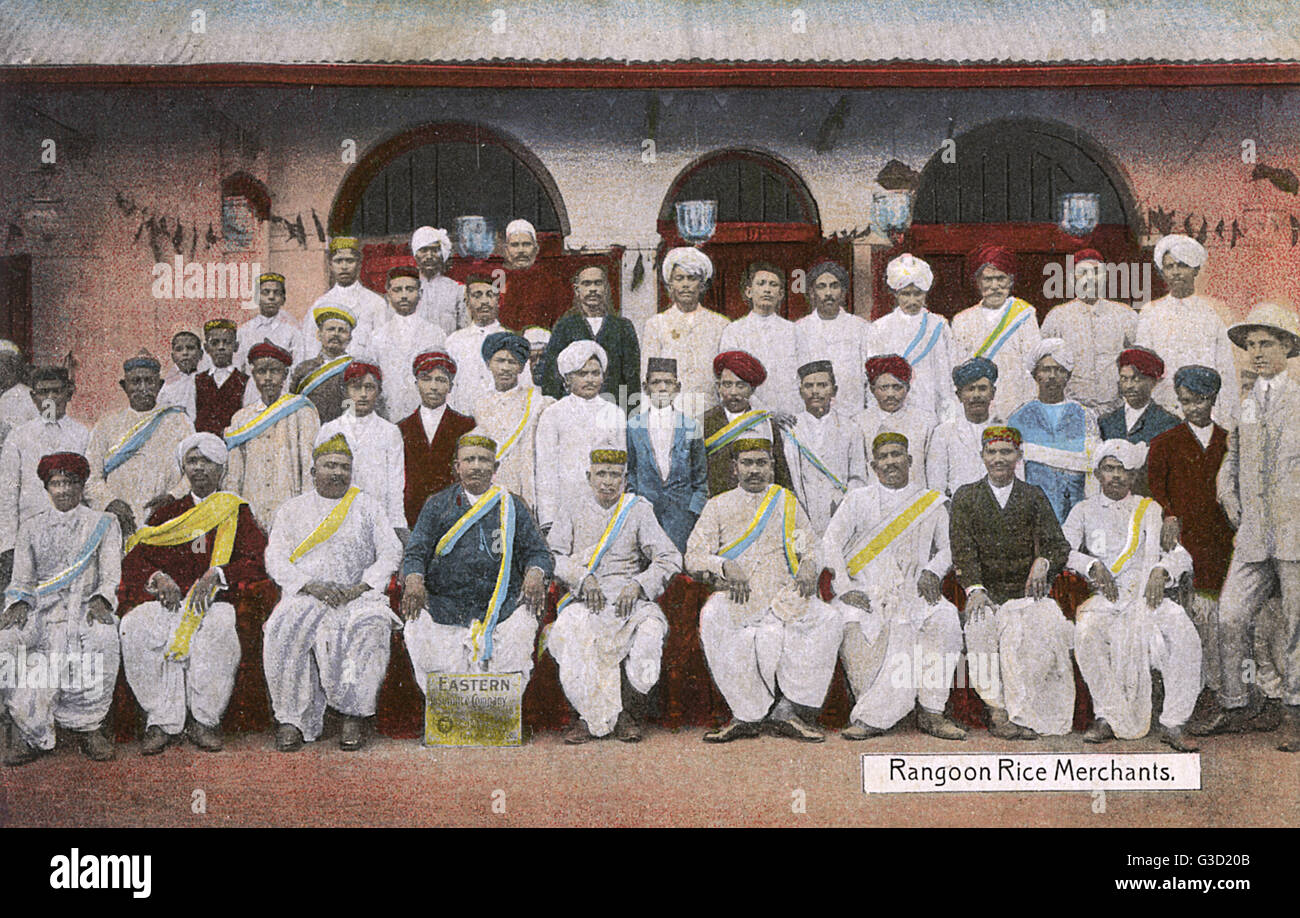 Myanmar - Yangon - Rangoon Rice Merchants Stock Photo - Alamy