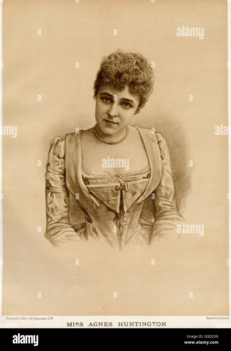 Agnes Huntington - American actress and singer Stock Photo - Alamy