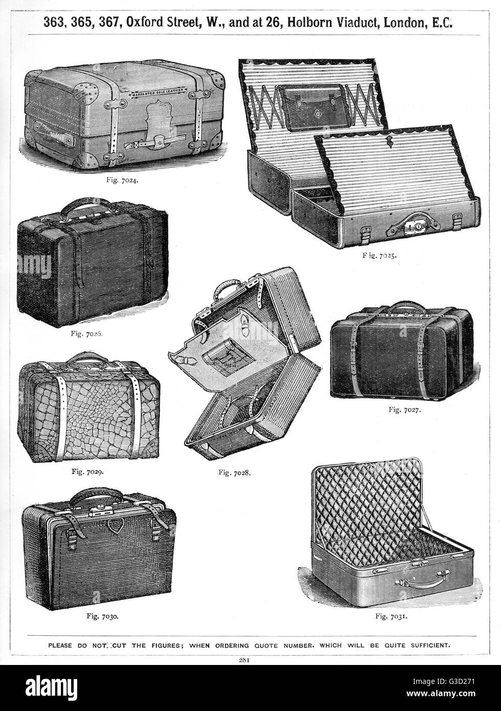 Victorian suitcases Black and White Stock Photos & Images - Alamy