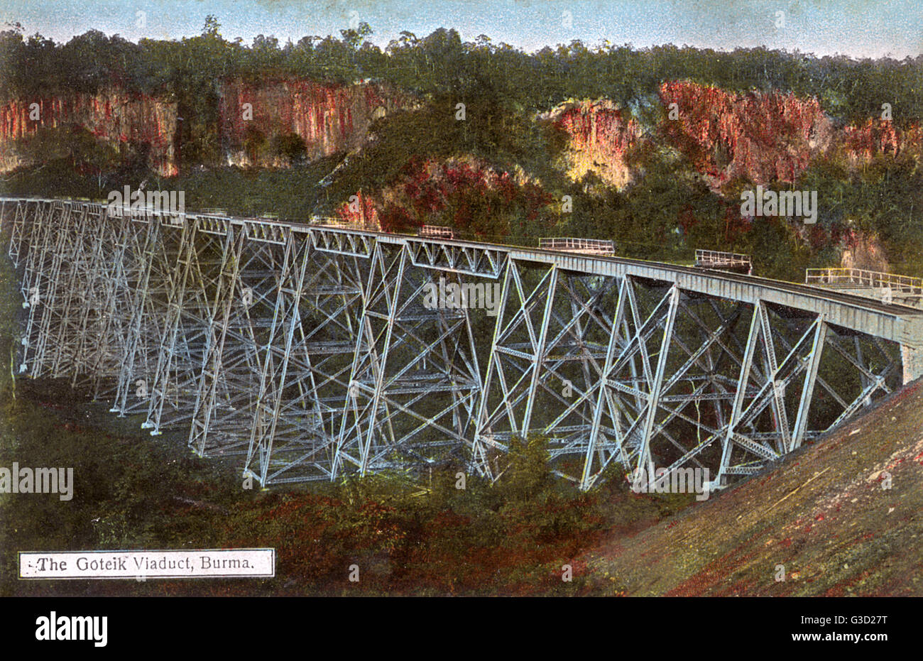 Nawnghkio, Shan State, Myanmar - Goteik Railway Viaduct Stock Photo - Alamy