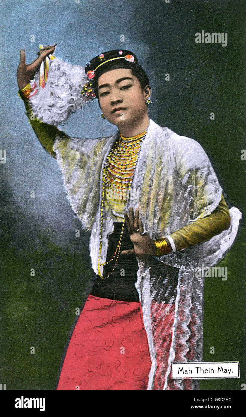Myanmar - Mah Thein May - Burmese dancer Stock Photo - Alamy