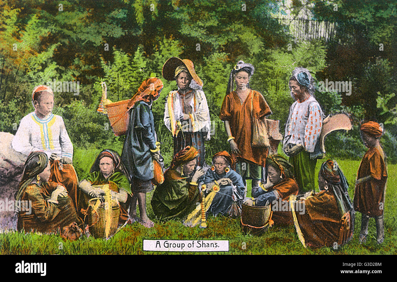 Indigenous Tribal people - The Shan, Burma (Myanmar Stock Photo - Alamy