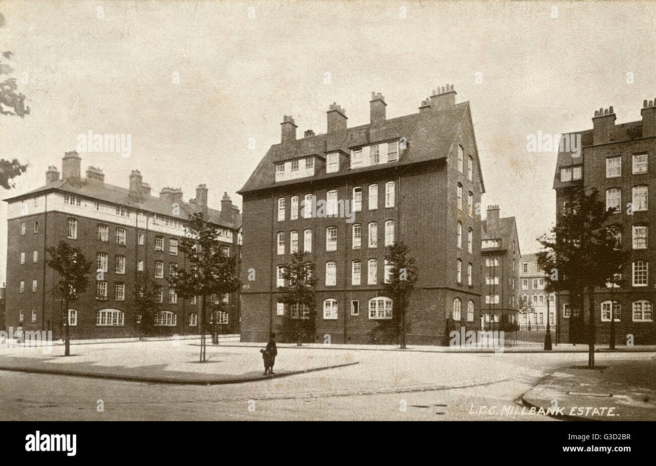 Westminster, London, England - The Millbank Estate Stock Photo - Alamy