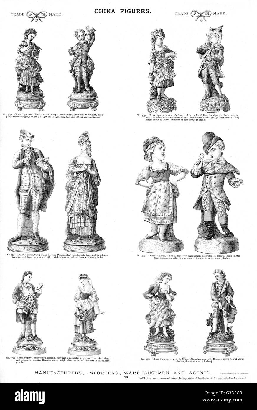 China Figures, Plate 79 Stock Photo - Alamy