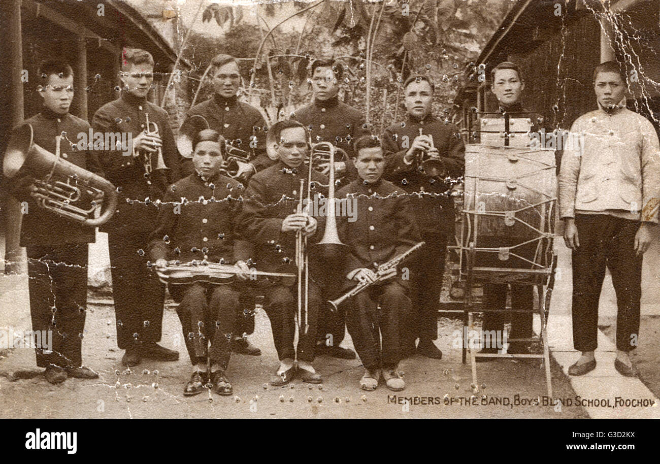 Band Members - Boys Blind Band - Fuzhou, China Stock Photo - Alamy