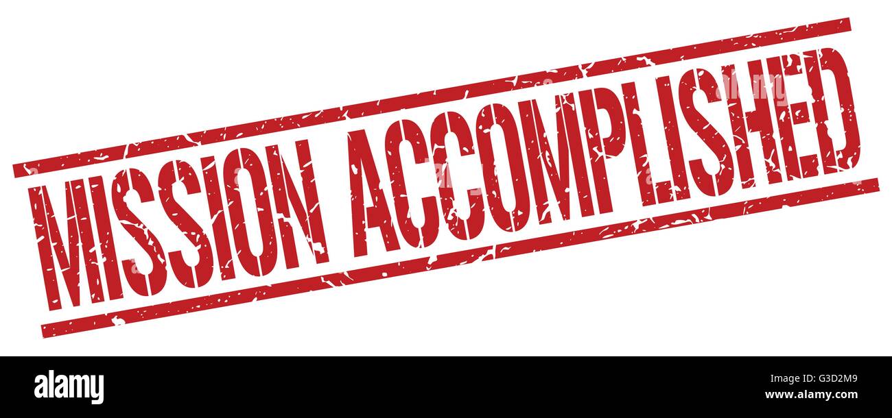 Mission accomplished stamp hi-res stock photography and images - Alamy