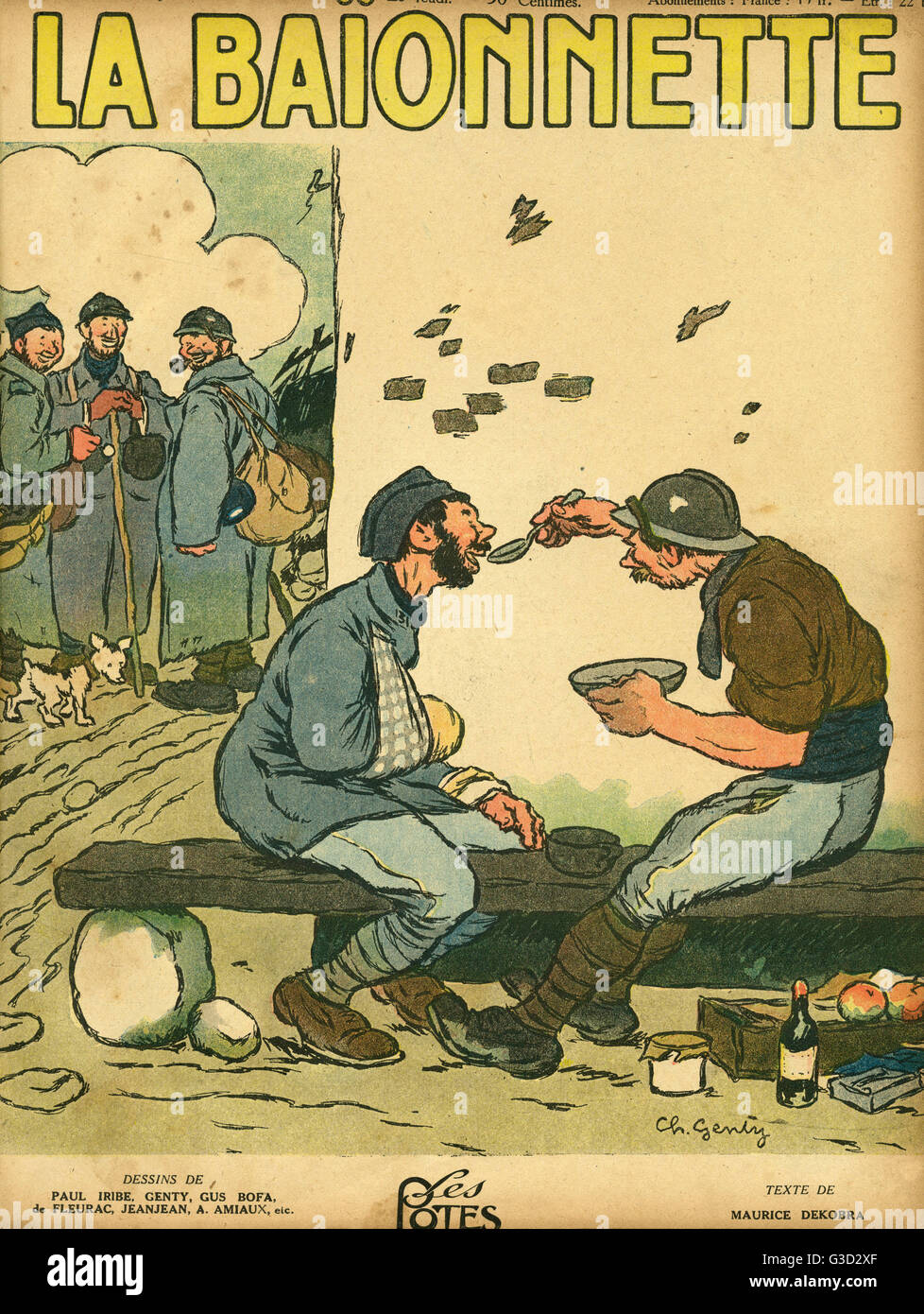 Front cover, La Baionnette, WW1 Stock Photo - Alamy