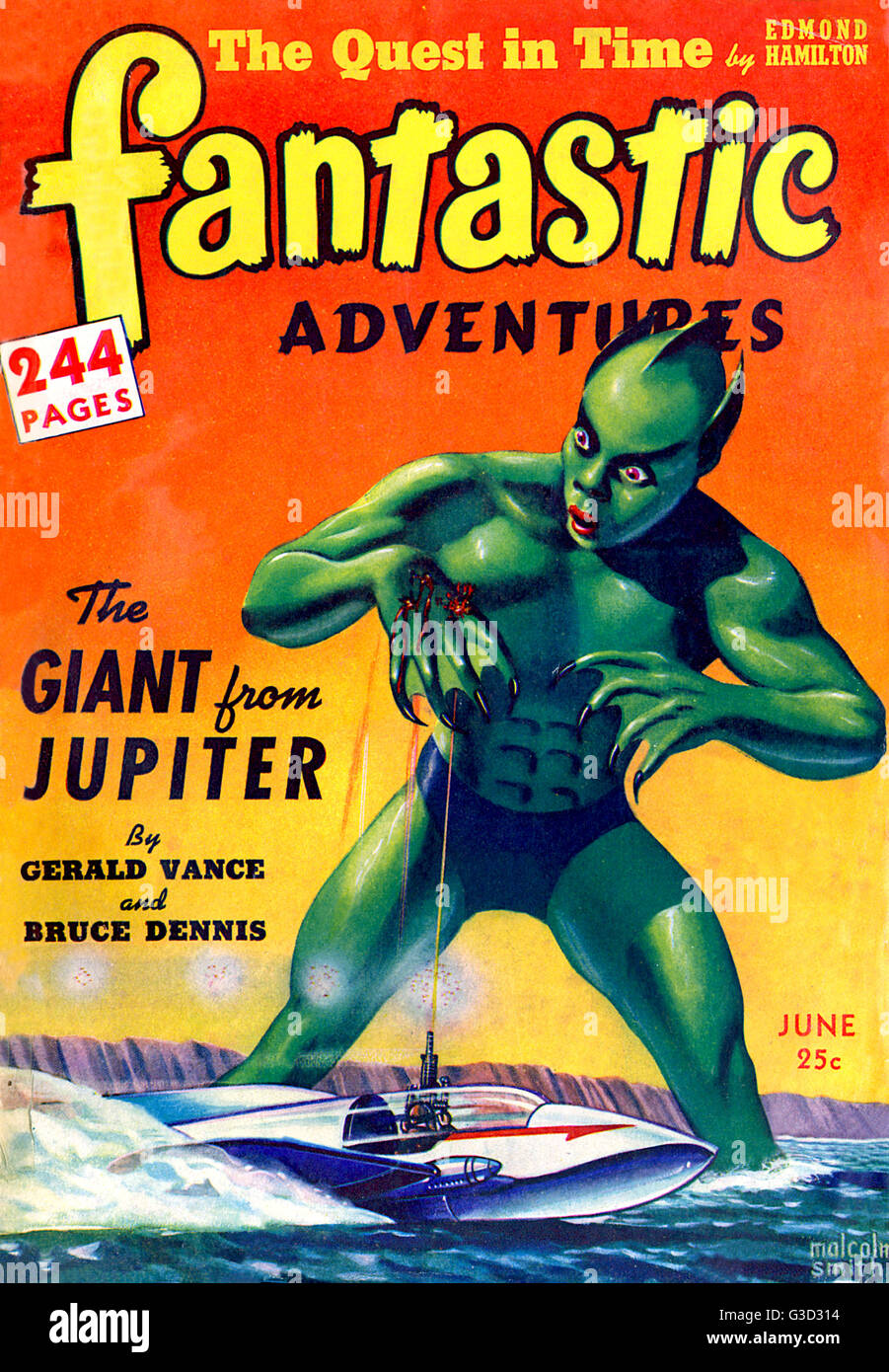 Fantastic Adventures - The Giant from Jupiter Stock Photo - Alamy